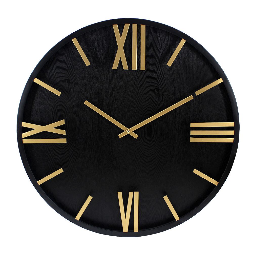 Sonoma Goods For Life® Black & Gold Finish Wall Clock