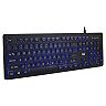 Adesso Large Print Illuminated Desktop Keyboard