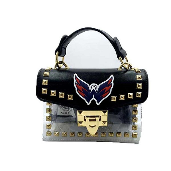 Cuce Washington Capitals Studded Clear Crossbody Purse Cuce Washington Capitals Studded Clear Crossbody Purse