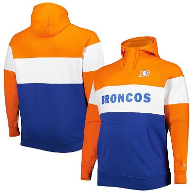 Men's New Era Orange/Royal Denver Broncos Big & Tall Throwback ...