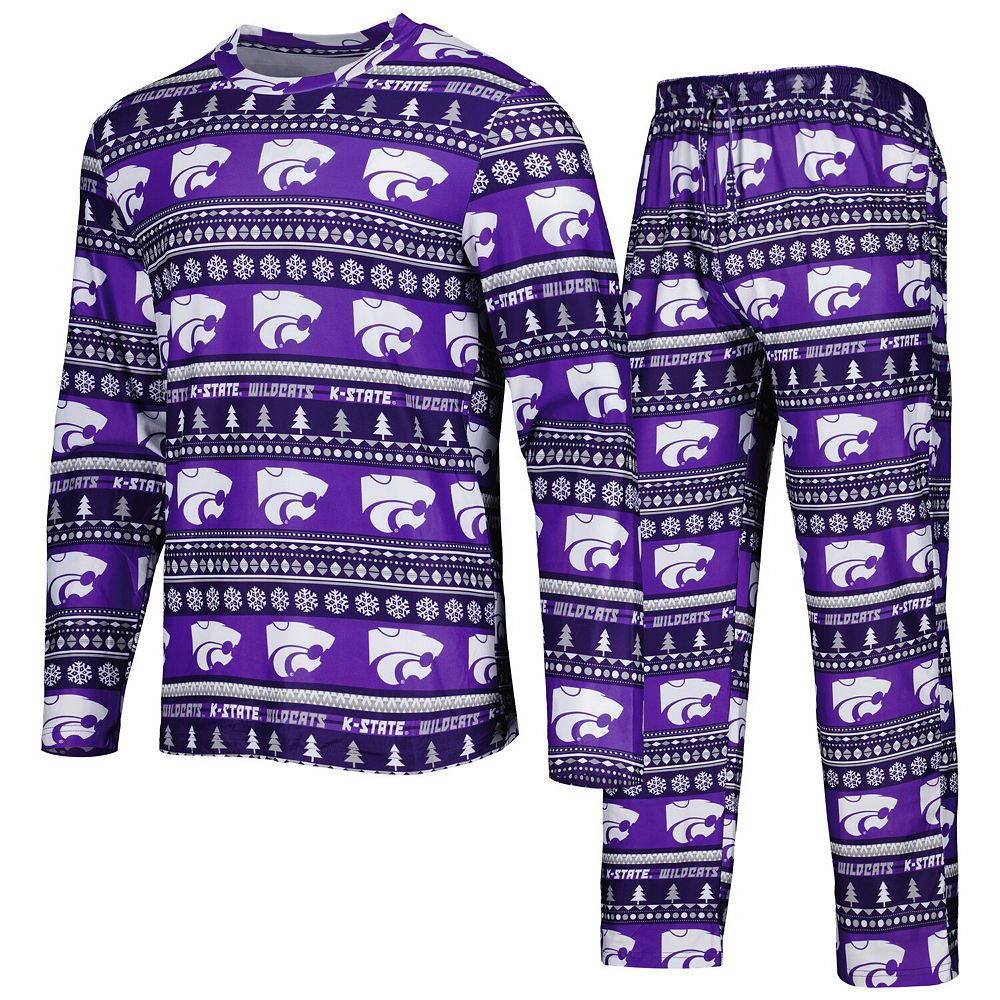 Men's Concepts Sport Purple Kansas State Wildcats Swivel Long Sleeve T ...