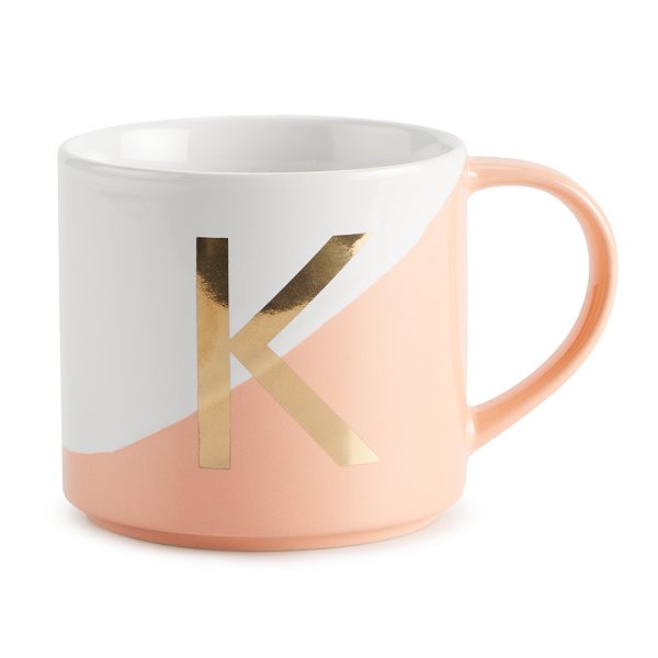 Design Clique Monogram Letter Mug
