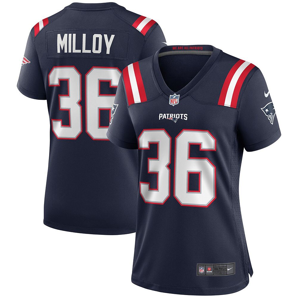 Women's Nike Lawyer Milloy Navy New England Patriots Game Retired ...