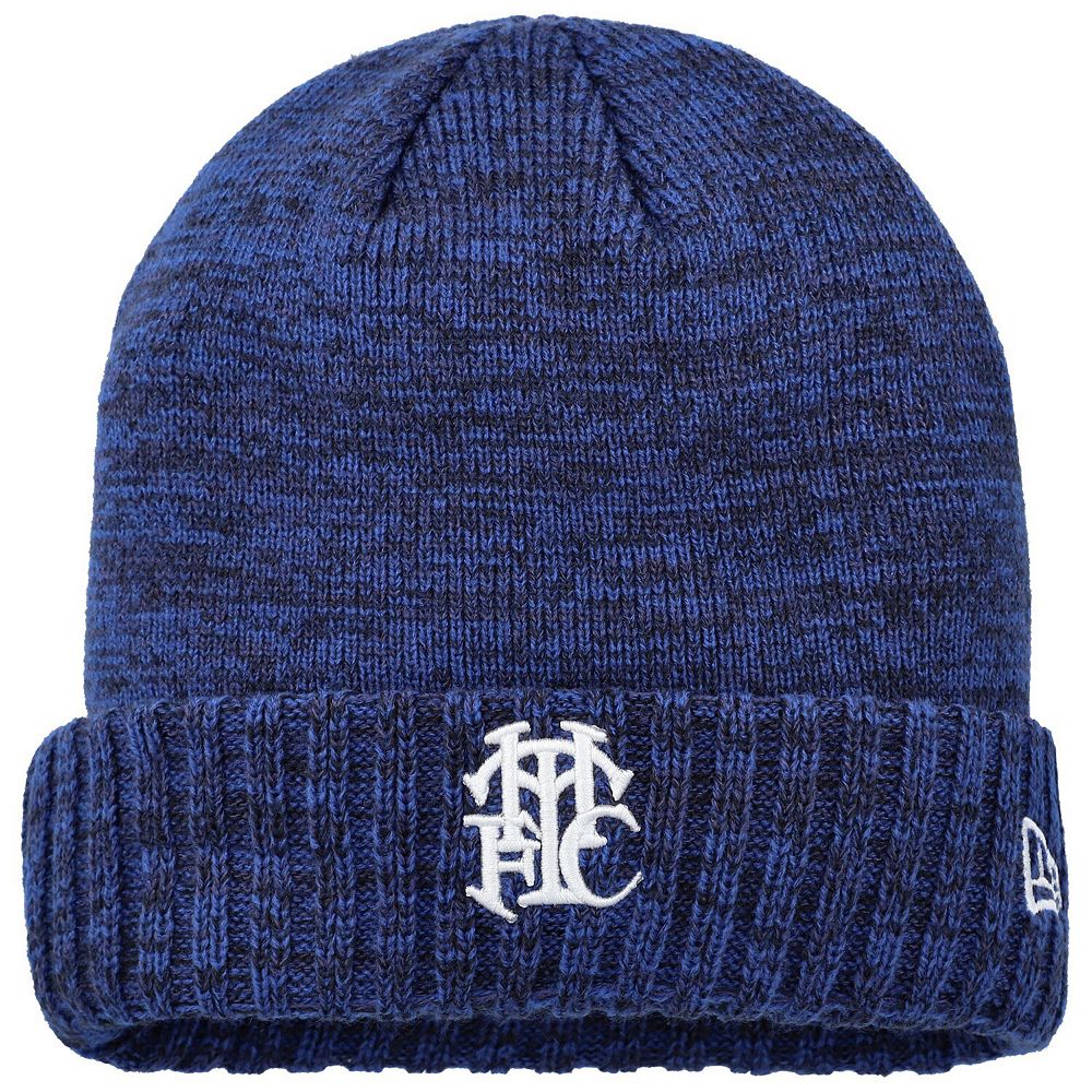 Men's New Era Navy Tottenham Hotspur Logo Heritage Cuffed Knit Hat