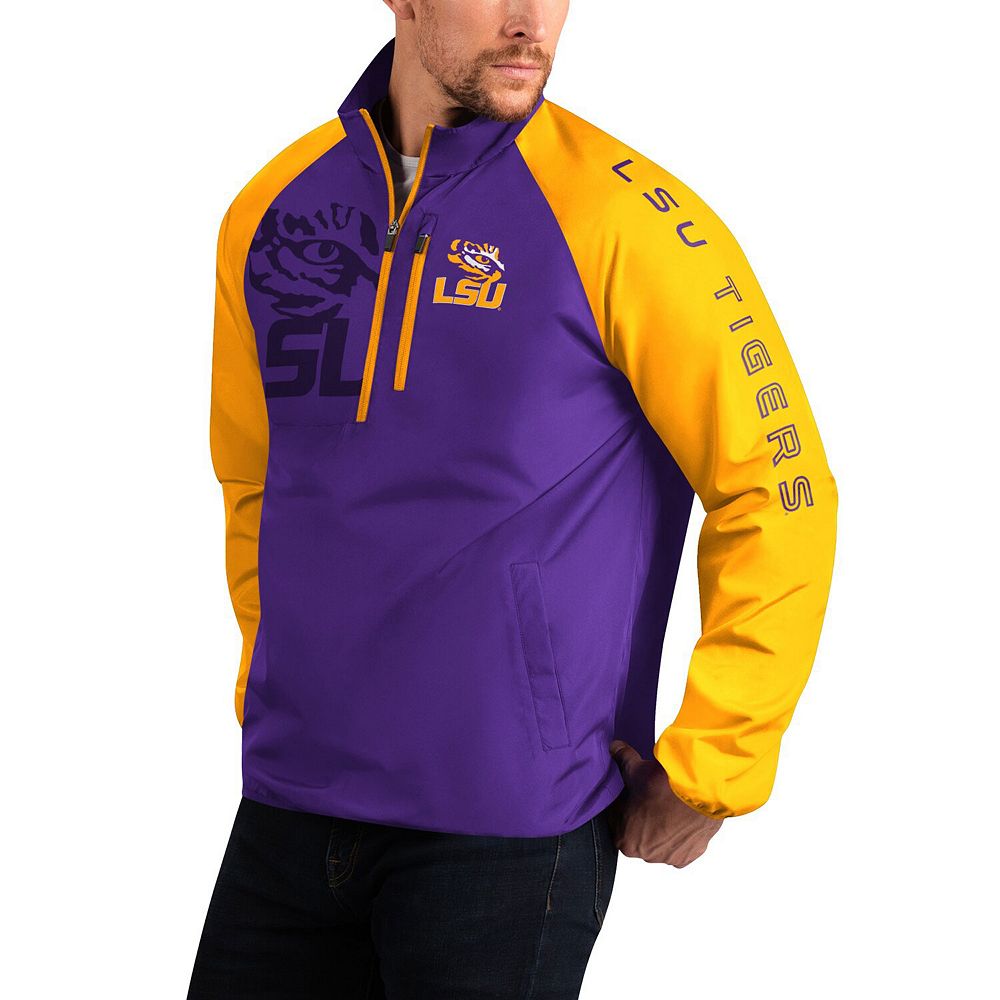 Men's G-III Sports by Carl Banks Purple LSU Tigers Point Guard Raglan ...