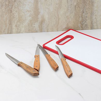 Gibson Home Seward 4 Piece Stainless Steel Steak Knife Cutlery Set with ...