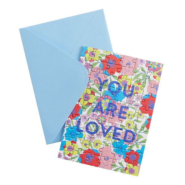DRAPER JAMES RSVP™ Light Floral Greeting Card Puzzle