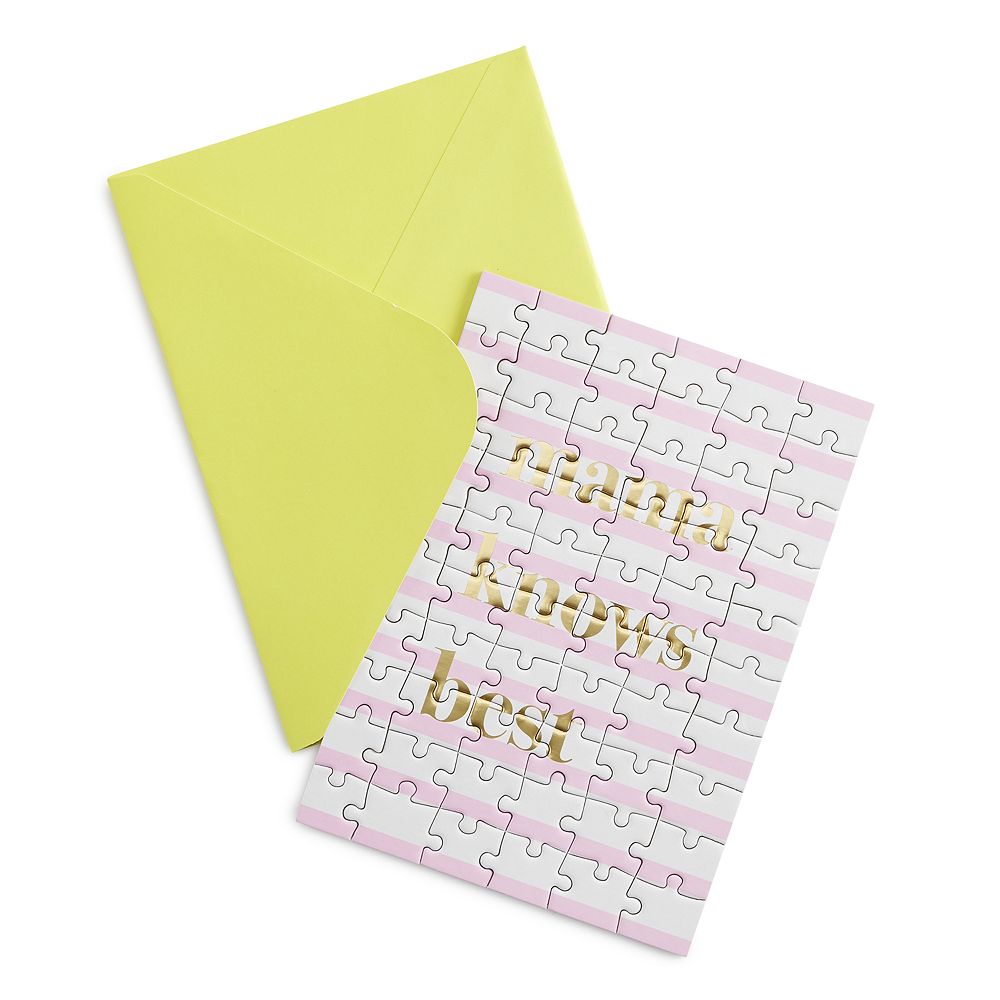 DRAPER JAMES RSVP™ Pink Stripes Greeting Card Puzzle