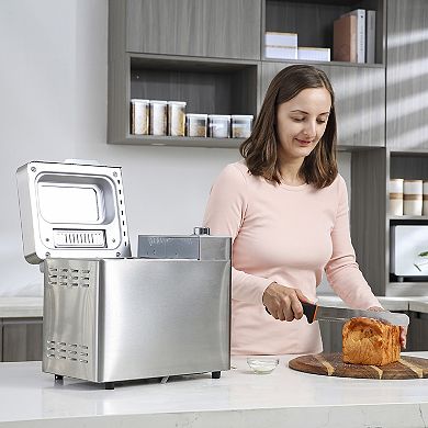 25-in-1 Bread Machine With Lcd Display, 13 Hour Delay Timer And 2lb ...