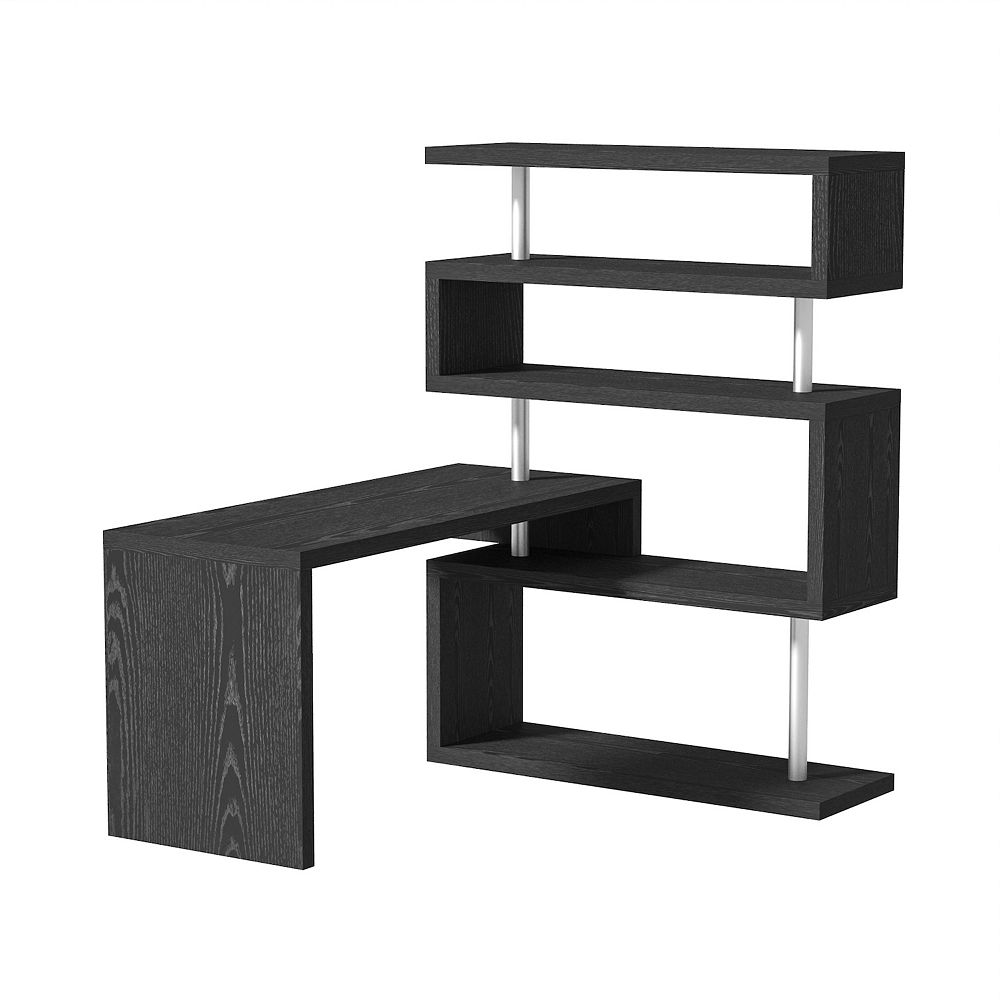 HOMCOM Rotating Core Hobby Desk 4 Tier Hollow Combo Computer Table ...