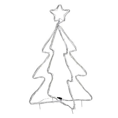 30" Holiday Pre-lit Tree Led Rope Light Outdoor Yard Christmas ...