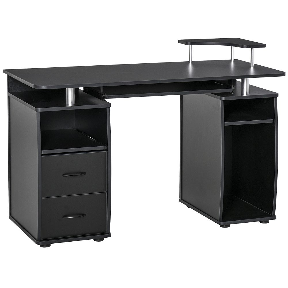 HOMCOM Multi Function Computer Desk Home Office Workstation with ...