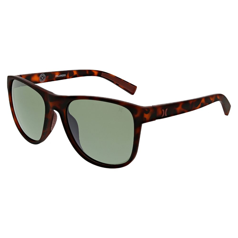 Men's Hurley Sun Zone 56mm Rounded Square Polarized Sunglasses