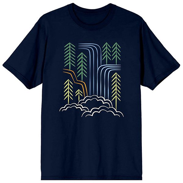 Men's Adventure Society Waterfall Vacation Tee