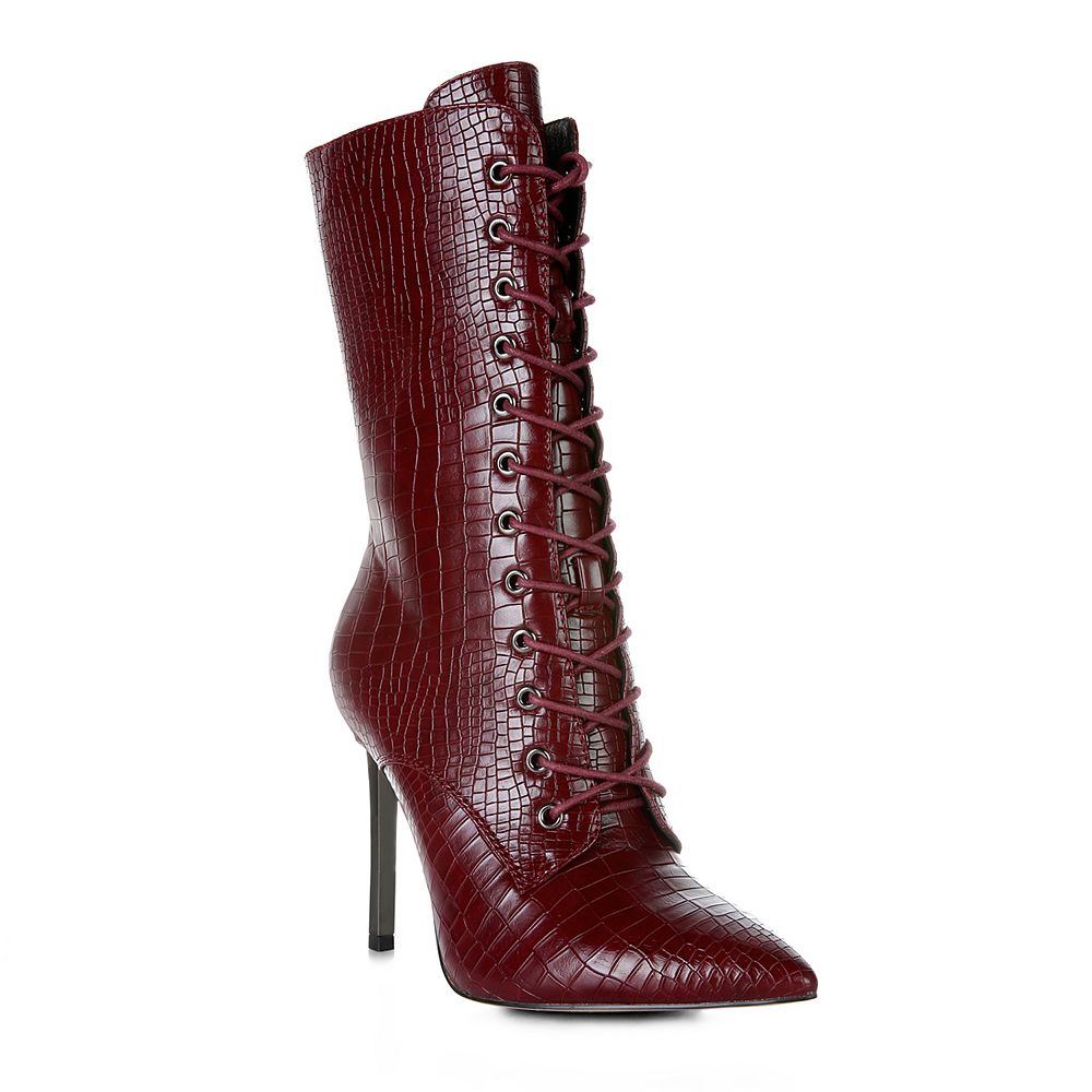 London Rag Knocturn Women's Heeled Ankle Boots