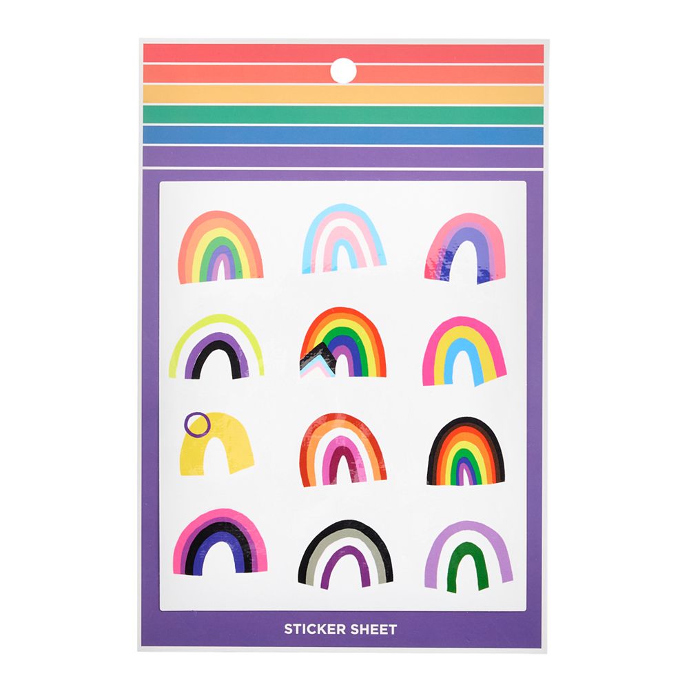 Bioworld Pride Flag Rainbow Sticker Multipack