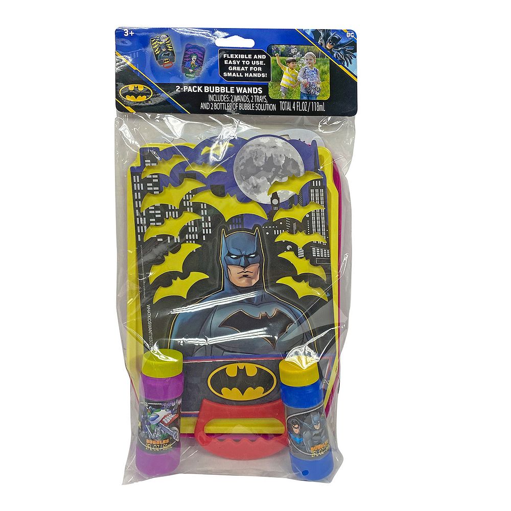 What Kids Want Large Batman Bubble Wands & Bubble Bottles