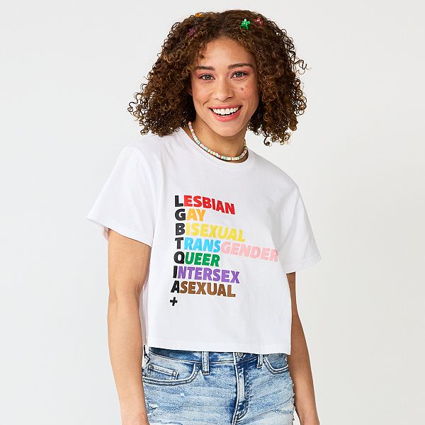ph by The Phluid Project Adult LGBTQIA+ Screen Crop Tee