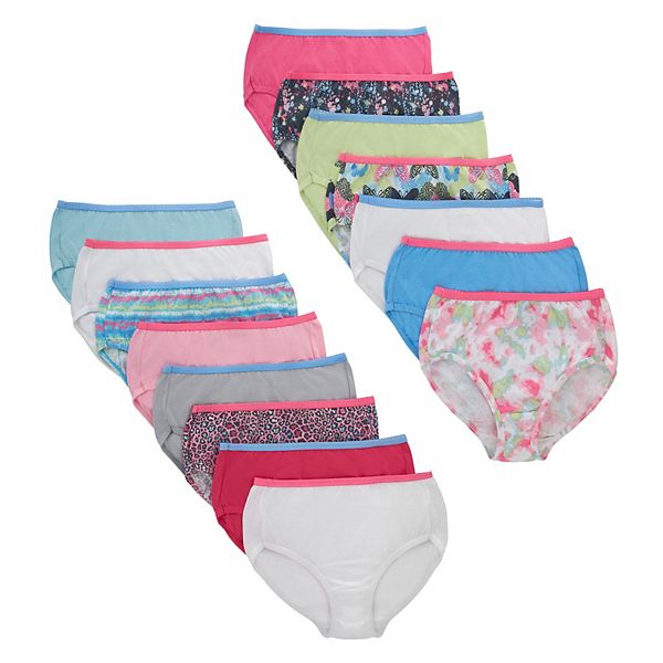 Girls 4 14 Hanes 14 Pack 1 Bonus Pair Brief Panties