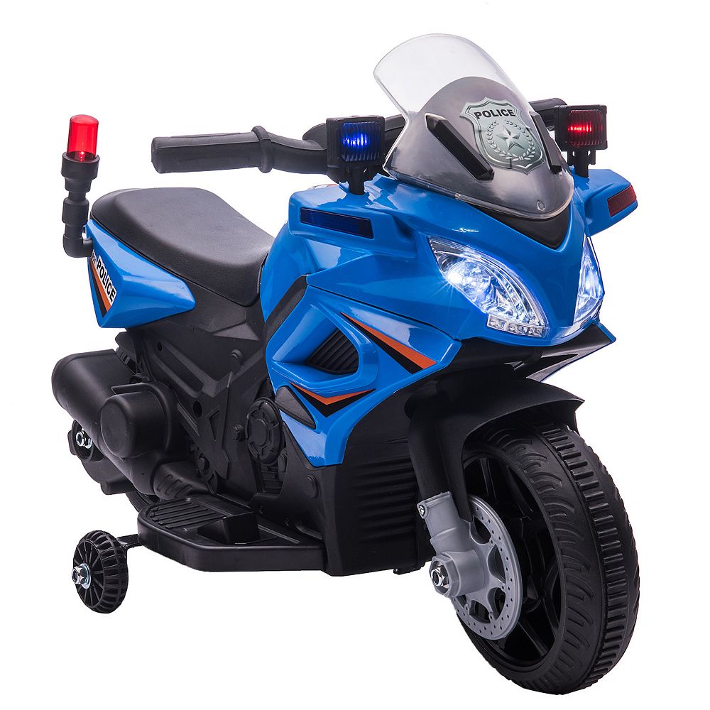Kid's Ride-on Electric Cop Bike, Comes With Headlights And Two Training ...