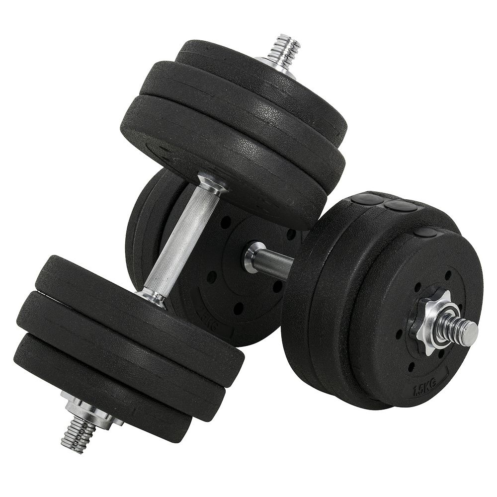 66 Lbs Steel Dumbbell Weight Set Portable And Stackable With Connecting ...