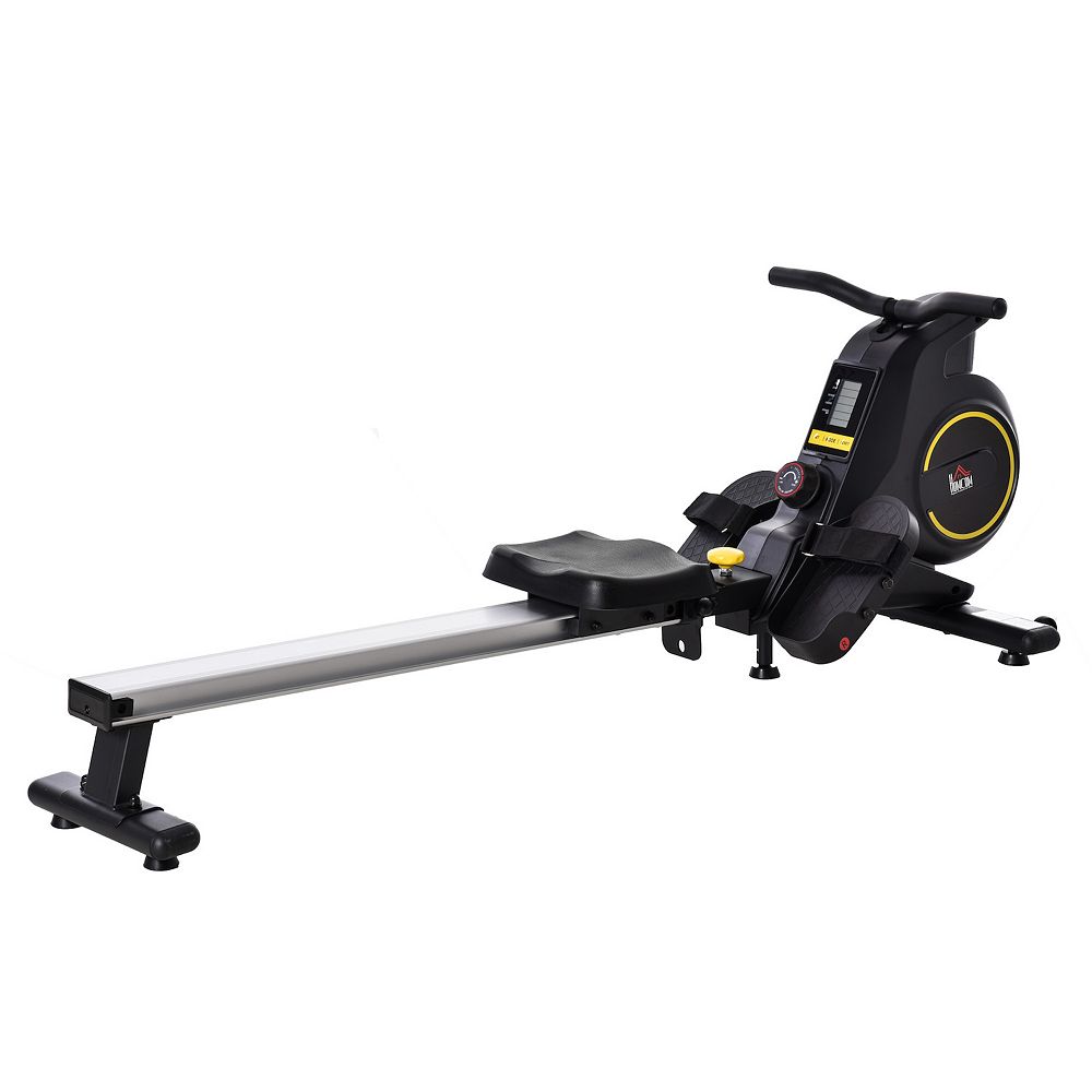 Foldable Home Rowing Machine With Adjustable Seat For Cardio And Strength
