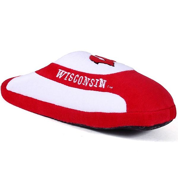 Unisex Wisconsin Badgers Low Pro Stripe Slip-On Slippers