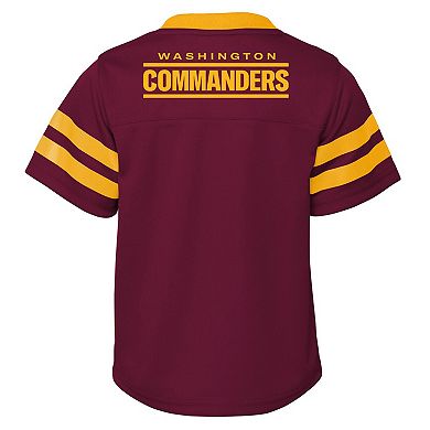 Toddler Burgundy/Gold Washington Commanders Red Zone V-Neck Jersey Top ...
