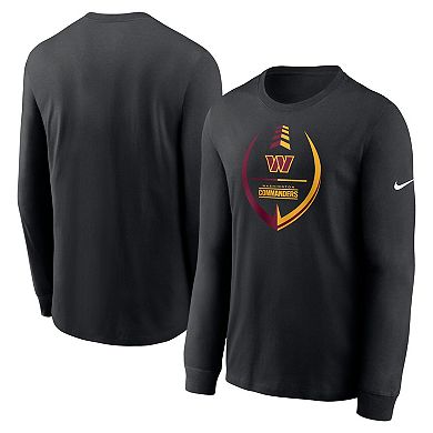 Men's Nike Black Washington Commanders Icon Legend Long Sleeve T-Shirt