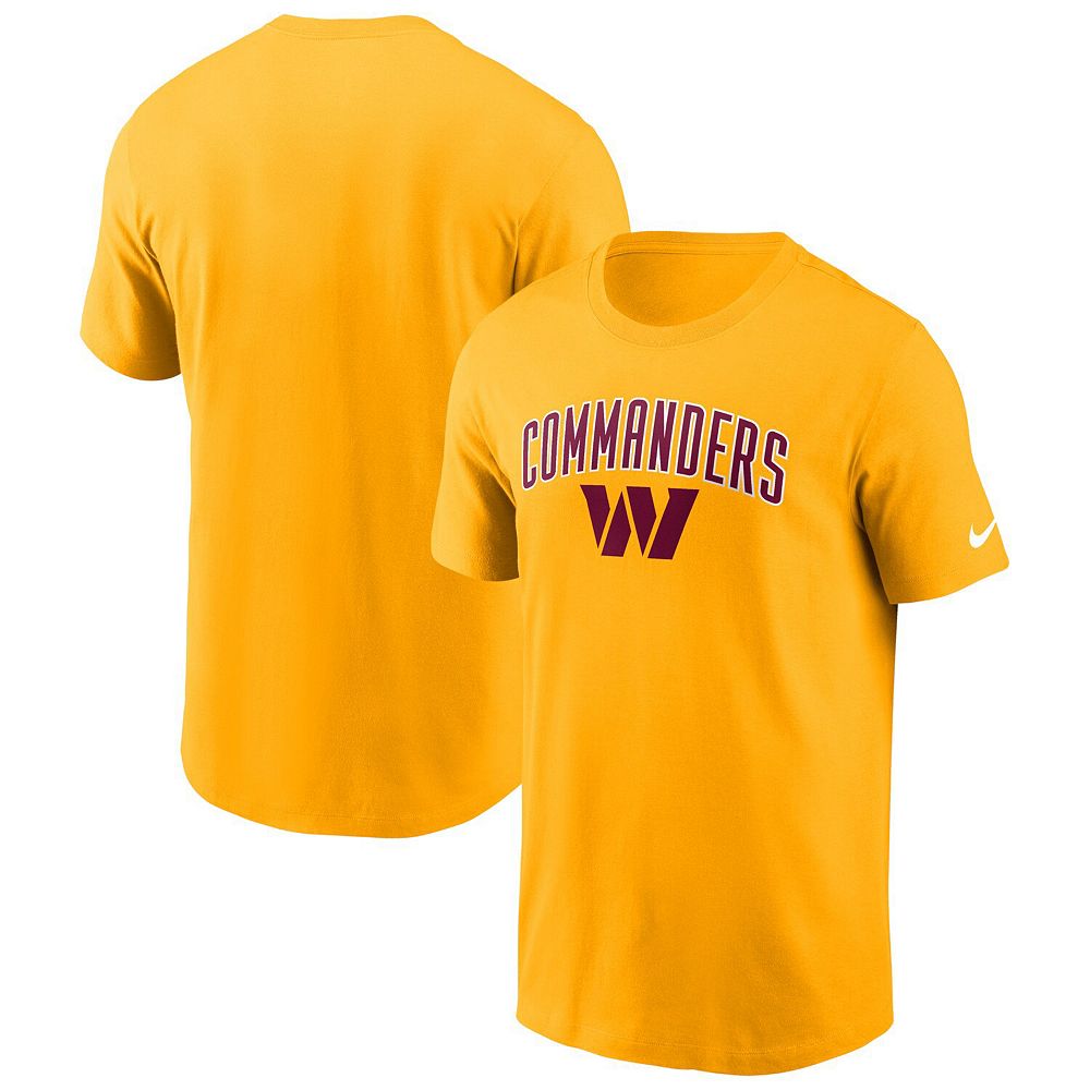 Men's Nike Gold Washington Commanders Team Athletic T-Shirt
