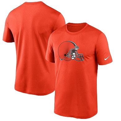Men's Nike Orange Cleveland Browns Logo Essential Legend Performance T ...