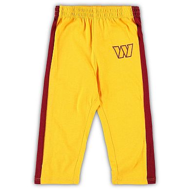 Infant Burgundy/Black Washington Commanders Little Kicker Long Sleeve ...