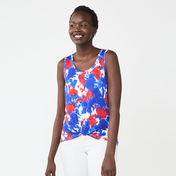 Women's Celebrate Together Knot Front Tank