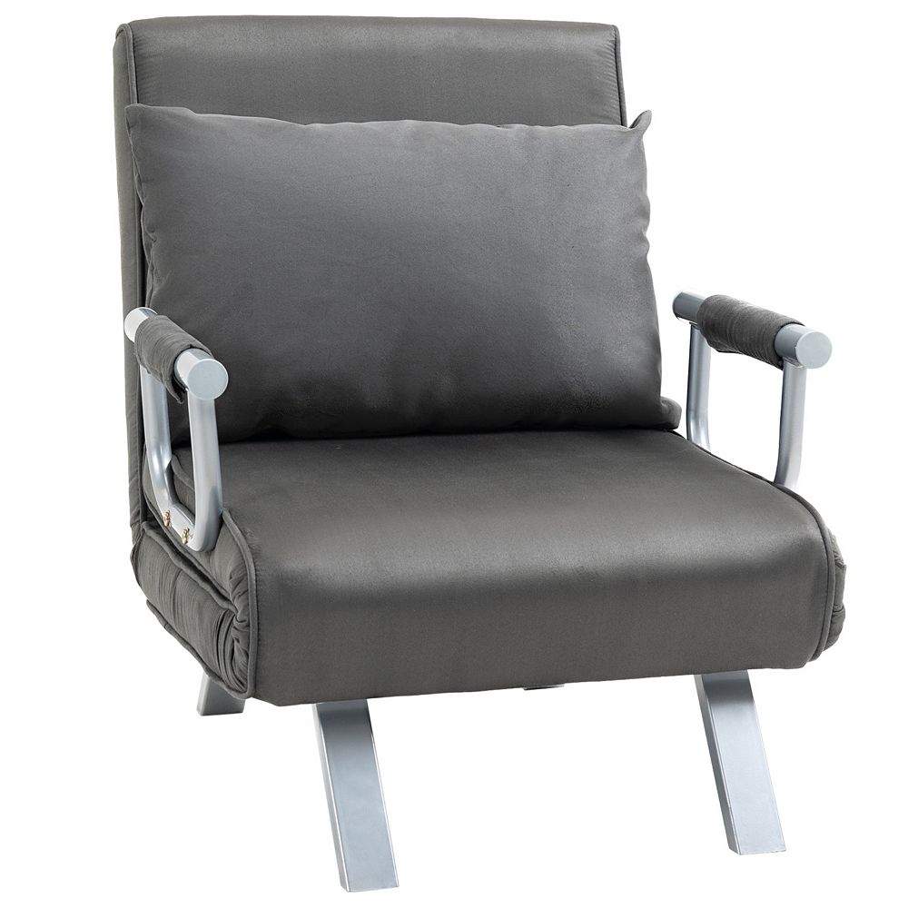 HOMCOM Small Futon Couch with Comfortable Fold Down Bed for Guests,