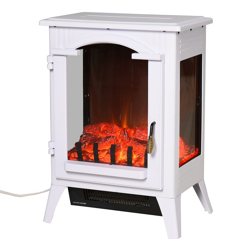 Modern Portable Electric Fireplace Stove Heater W/adjustable Led Flame ...