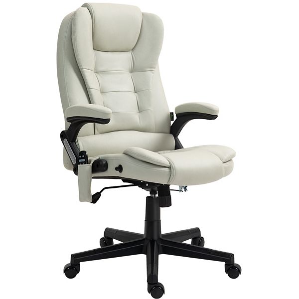 Homcom 6 Point Vibrating Massage Office Chair With Lumbar Heat