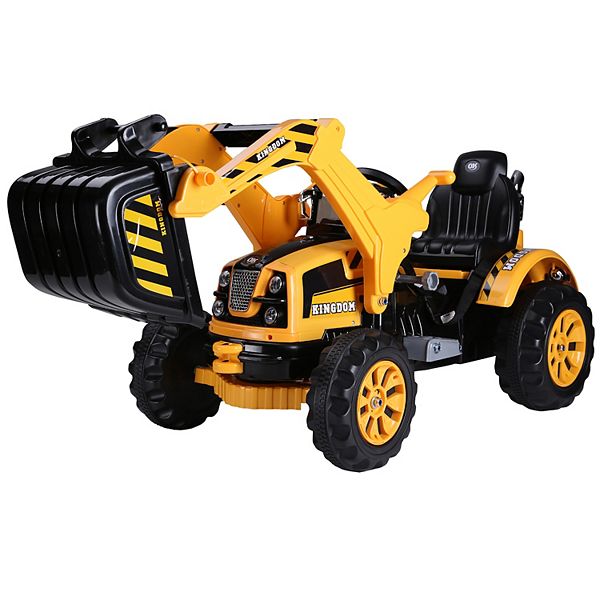 Aosom 6V Electric Kids Ride On Toy Digger Construction Excavator ...
