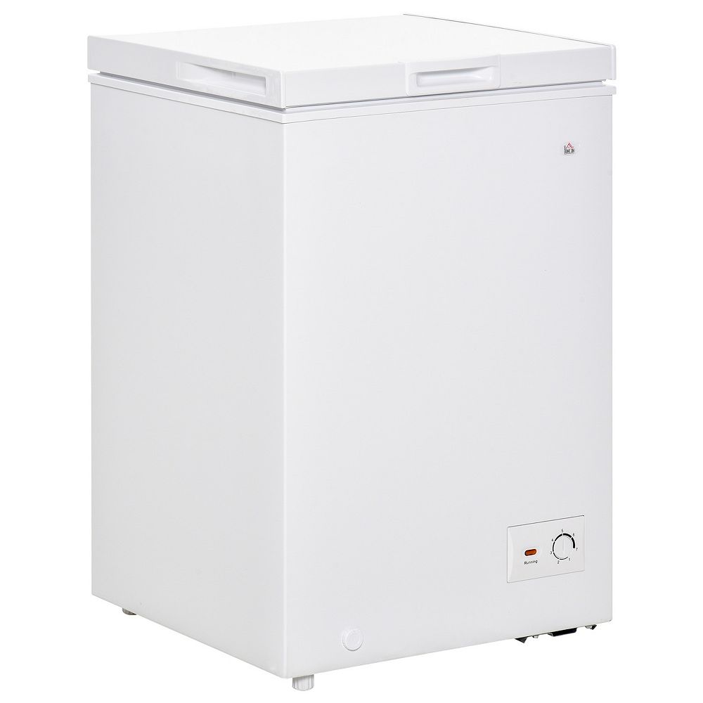 Compact Chest Freezer 3.5 Cu Ft W/ Removable Basket & 7 Temperature ...