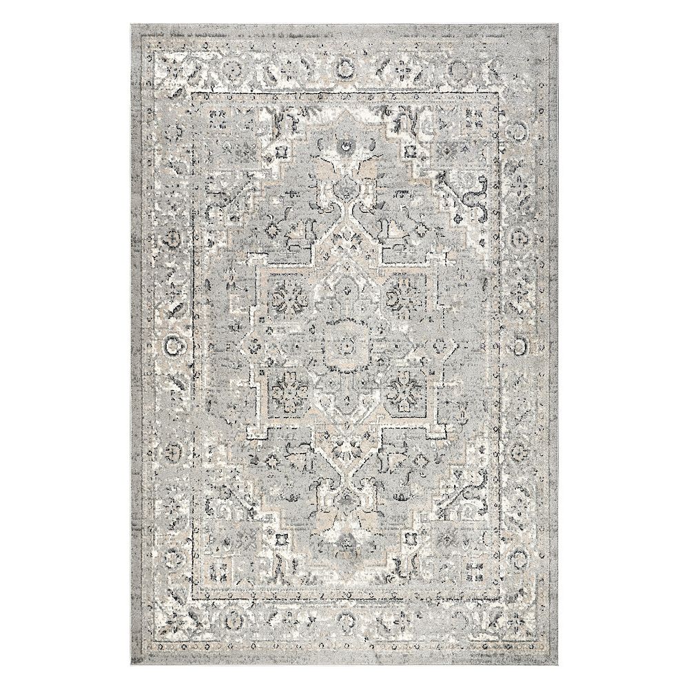 nuLoom Gena Distressed Transitional Medallion Area Rug