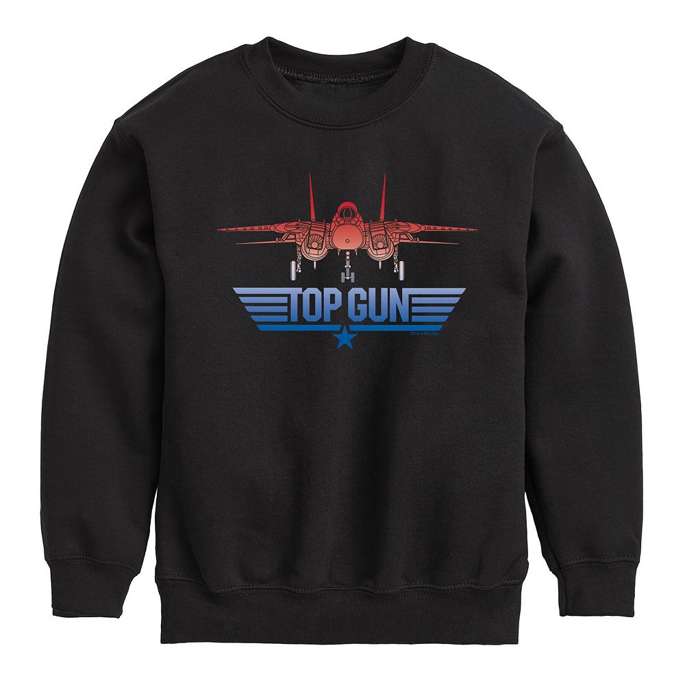 Boys 8-20 Top Gun Jet Logo Fleece