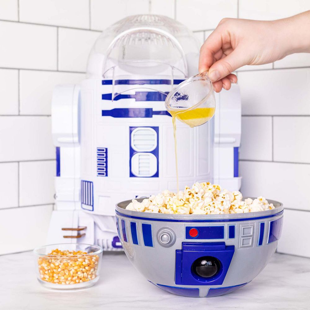 Uncanny Brands Star Wars R2D2 Popcorn Maker- Fully Operational Droid ...