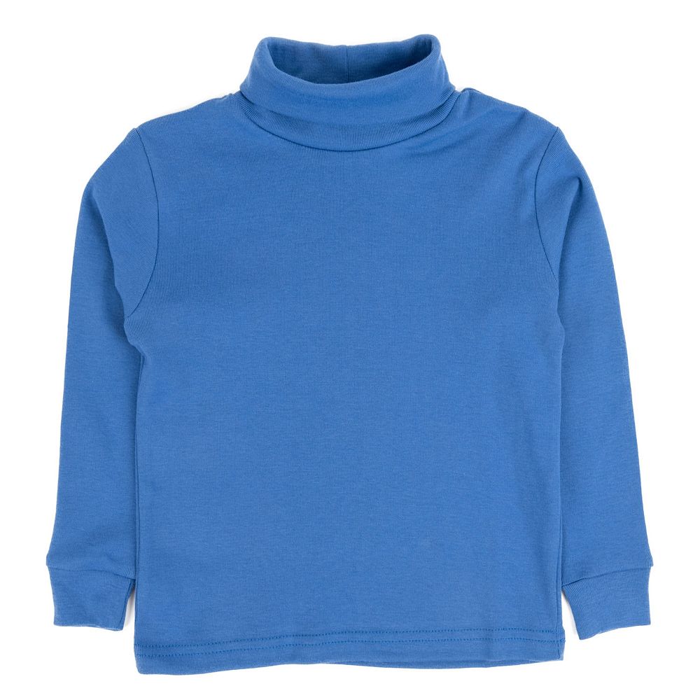 Leveret Kids Cotton Turtleneck Light Blue 6 Year
