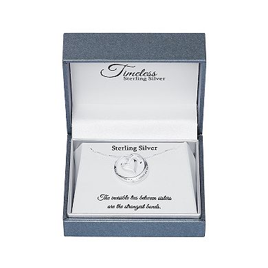 Timeless Sterling Silver "The Invisible Ties Between Sisters are the ...