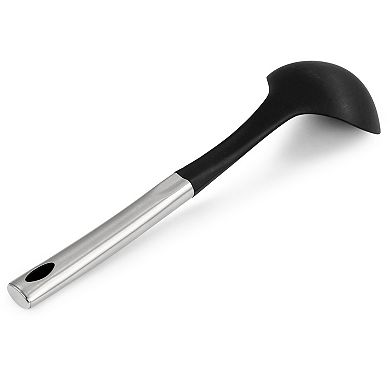 Oster Cocina Baldwyn Nylon Ladle Kitchen Utensil with Stainless Steel ...