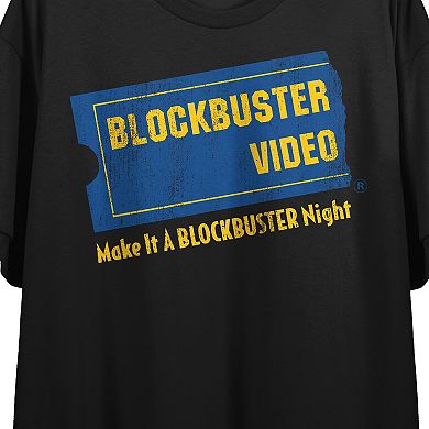 Juniors' Blockbuster Video Logo Graphic Tee