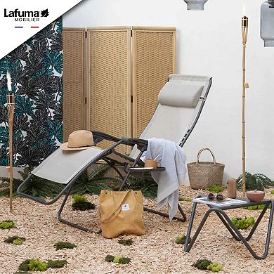 Lafuma Futura Zero Gravity Outdoor Steel Framed Lawn Recliner Chair ...