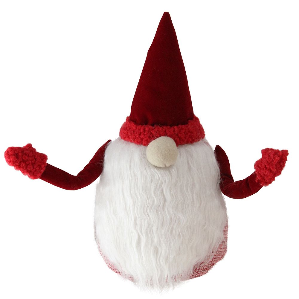 11.5" Red and White Shapely Sammy Christmas Santa Gnome Figure