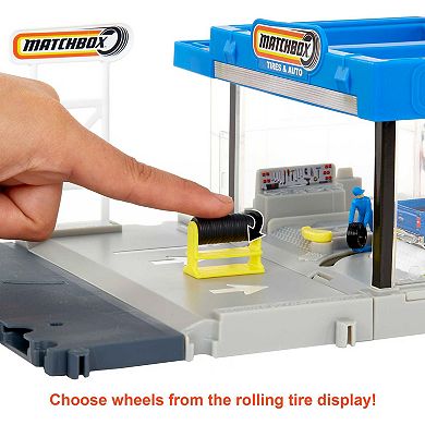 Mattel Matchbox Action Drivers Auto Shop Playset with 1 Toy Car