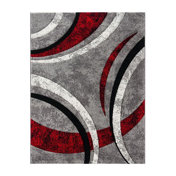 Modern Area Rug for Living Room Abstract Design