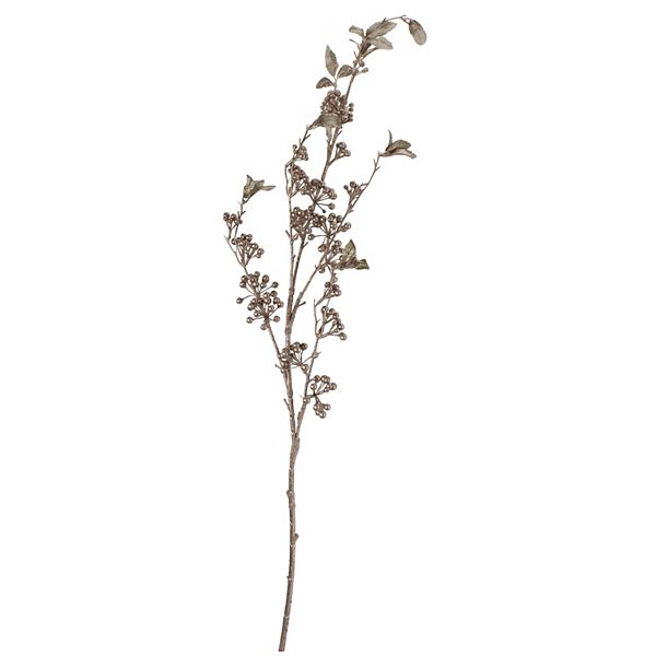 37" Rose Gold Glittered Berries Artificial Christmas Spray